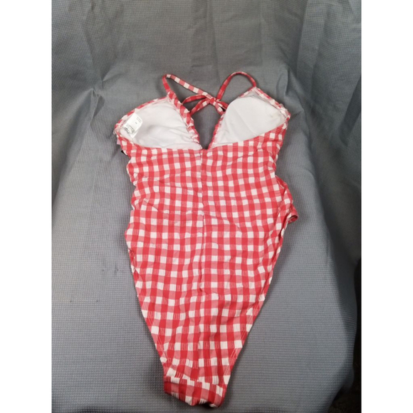 wild fable | Swim | Wild Fable One Piece Swimsuit Red And White Gingham ...